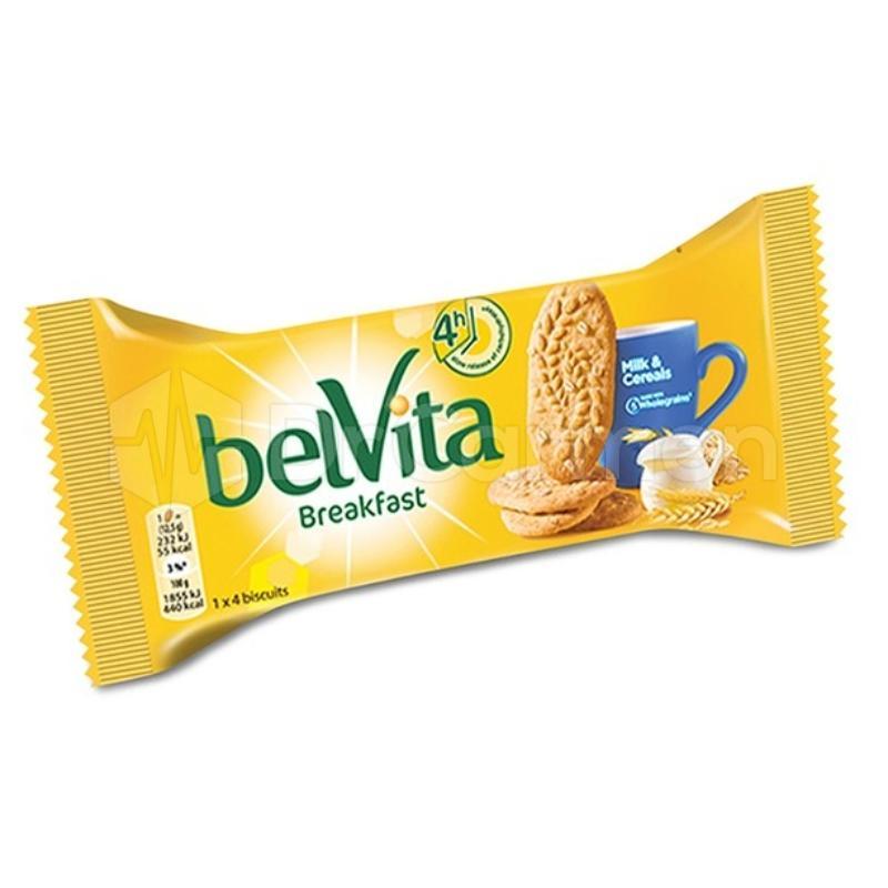 Biscuiti Belvita Breakfast 4 Cereale si Lapte, 50 g
