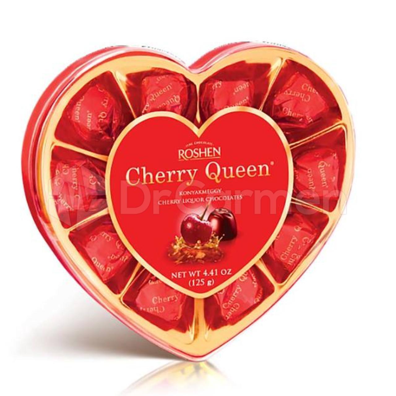 Bomboane de Ciocolata Roshen Cherry Queen cu Visine Intregi si Lichior ...