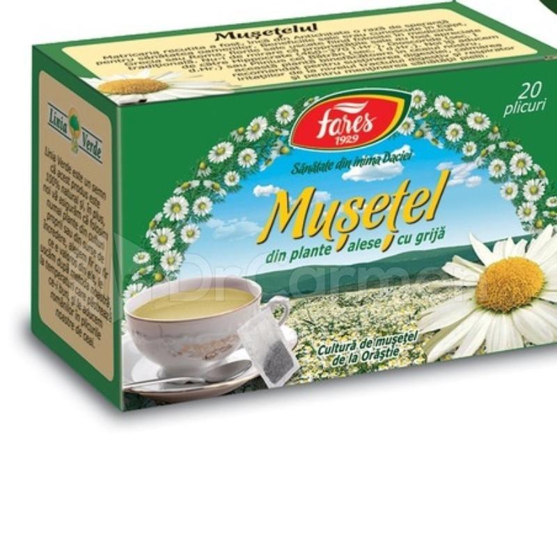 Ceai Fares de Musetel 20 g / 20 de Plicuri