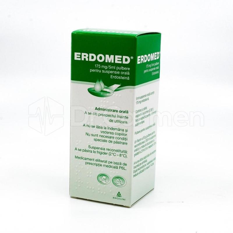 Erdomed 175 mg/5 ml Pulb. pt. Susp. Orala