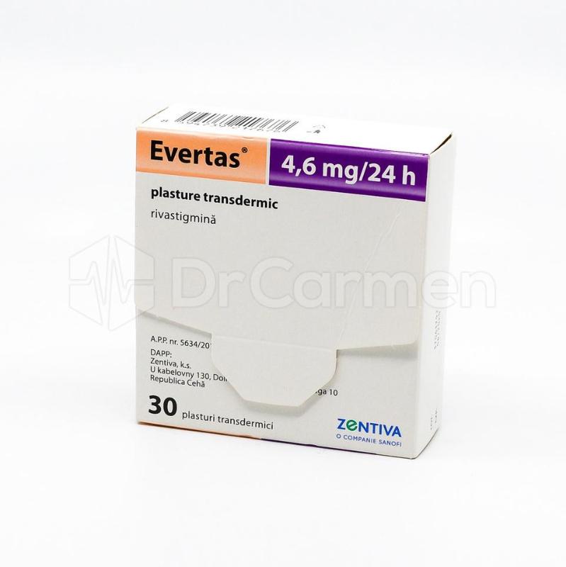 Evertas 4,6 mg/24 h Plasture Transdermic