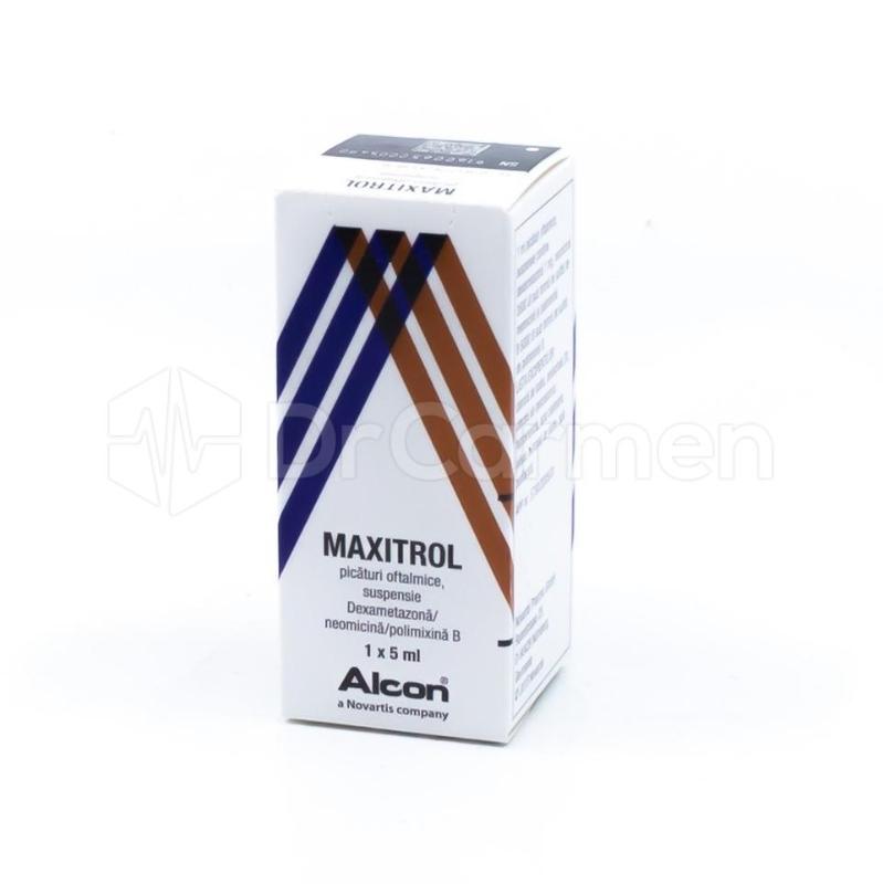 Maxitrol 3500ui+1 mg+6000ui/1ml Picaturi Oft.-Susp.