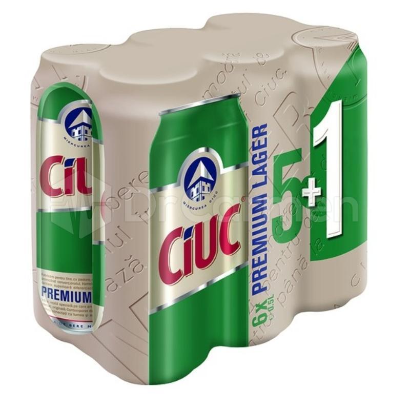 Pachet 6 Doze Bere Blonda Ciuc 0.5l