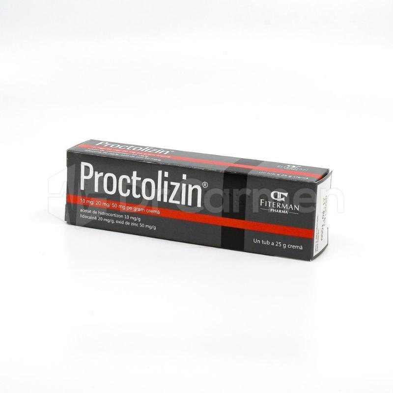 Proctolizin 10 mg/20 mg/50 mg pe Gram Crema