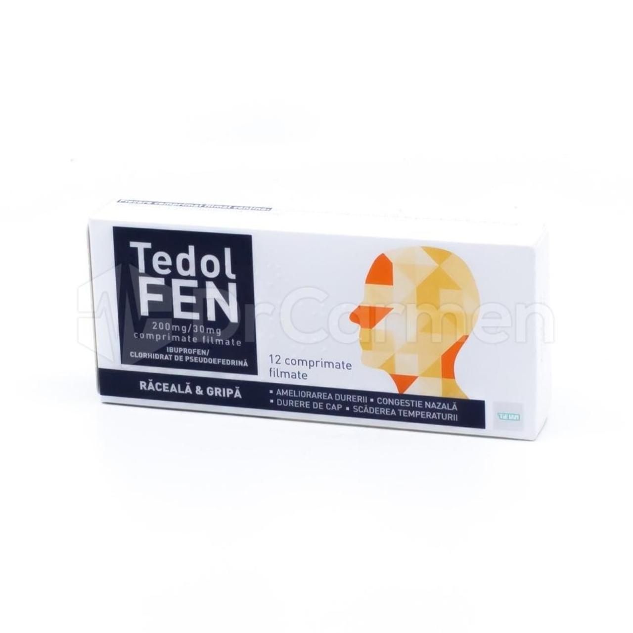 Tedolfen 200 mg/30 mg (Vezi r05x) Compr. Film.