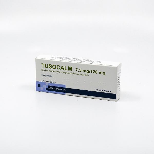 Tusocalm 7,5mg/120mg Compr.