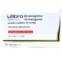 Ultibro Breezhaler 85 Micrograme/43 Micrograme Caps. cu Pulb. de Inhal.