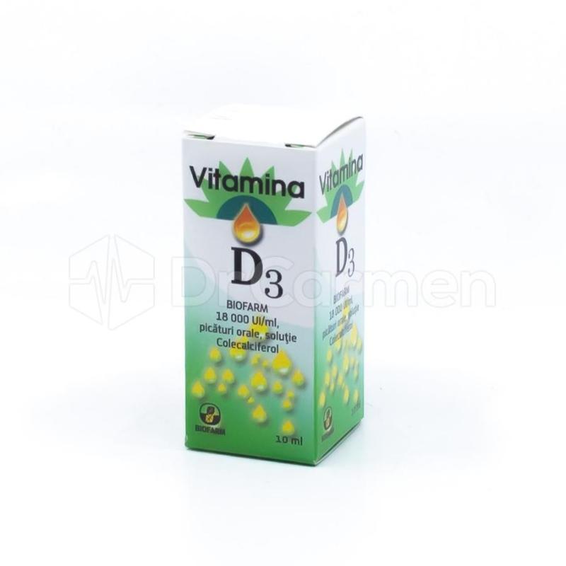 Vitamina d3 Biofarm 18000ui/ml Pic. Orale, Sol.