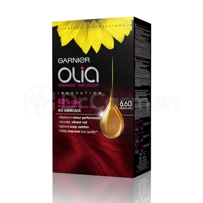 Vopsea de Par Permanenta Fara Amoniac Garnier Olia Intense Red